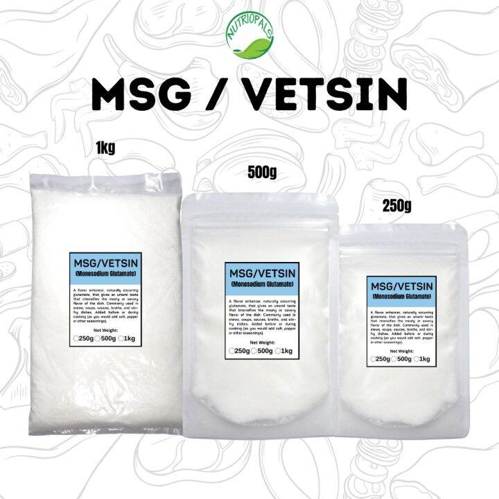 VETSIN / MSG (monosodium glutamate) flavor enhancer 250g, 500g, 1kg ...
