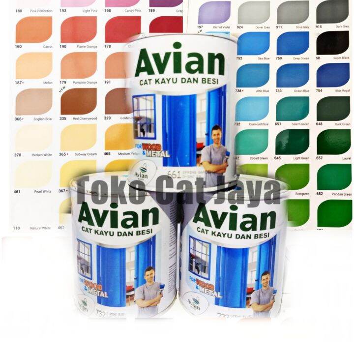 Cat AVIAN Cat Kayu Besi 1 kg / 0,9 liter | Lazada Indonesia