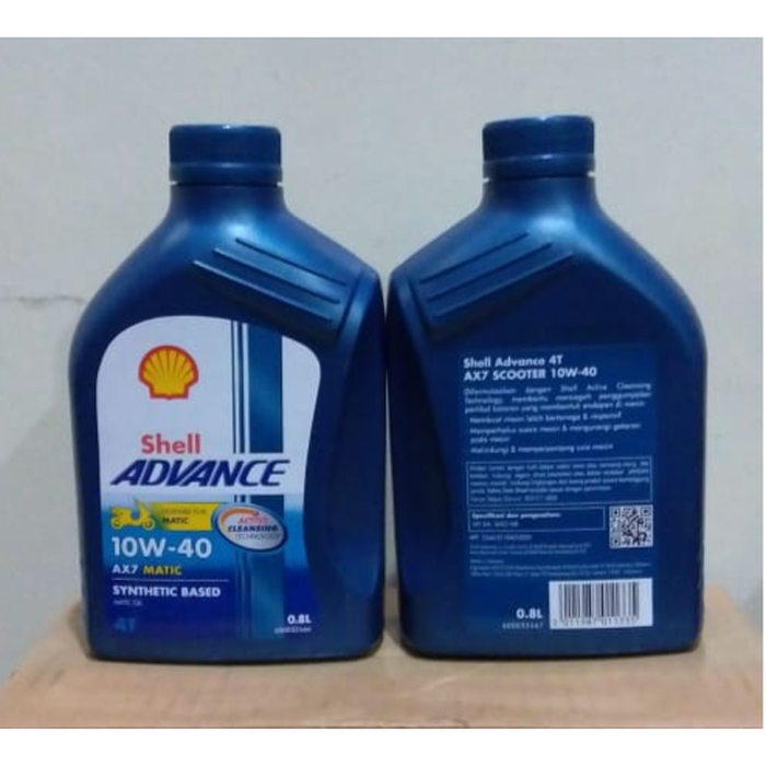 Shell Advance Ax7 Matic Scooter 1040 800ml Dijamin Asli | Lazada Indonesia