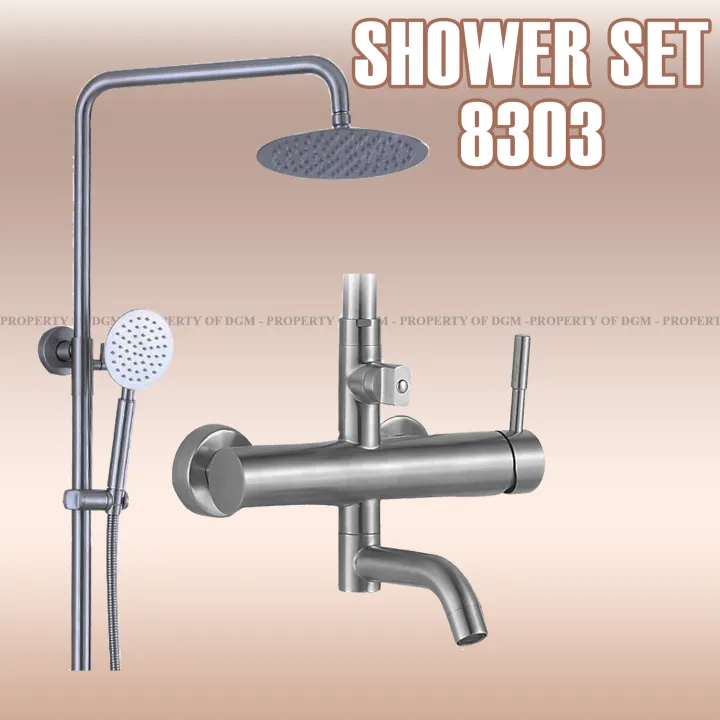 SUS 304 Stainless Shower Set Mixer Faucet Matte Design (LT-8303 ...