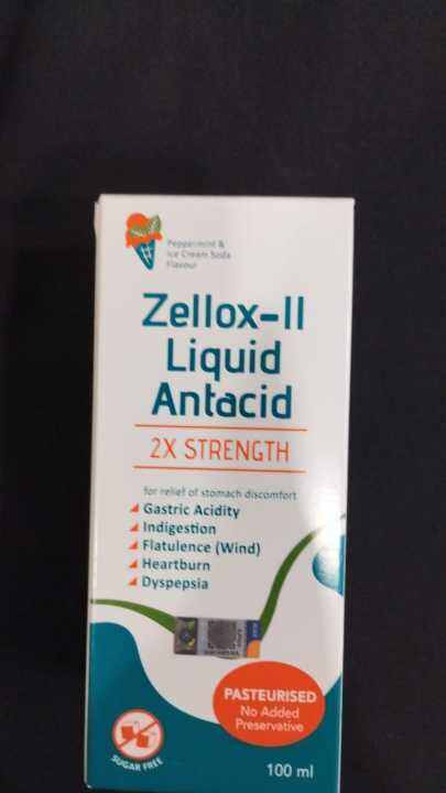 Zellox ii Double Strength Liquid Antacid 100ml | Lazada