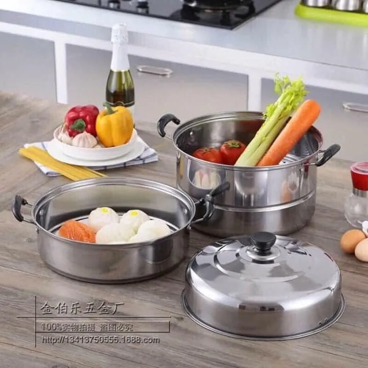 Multi-functional Stainless Steel Steamer Cookware Layered steamer ...