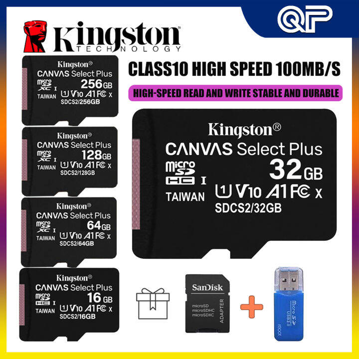 Kingston Class 80เมกะไบต์/วินาที32GB/64GB/128GB/256GB/512/1TB 80เมกะไบต์/วินาที Micro SD MSD ...