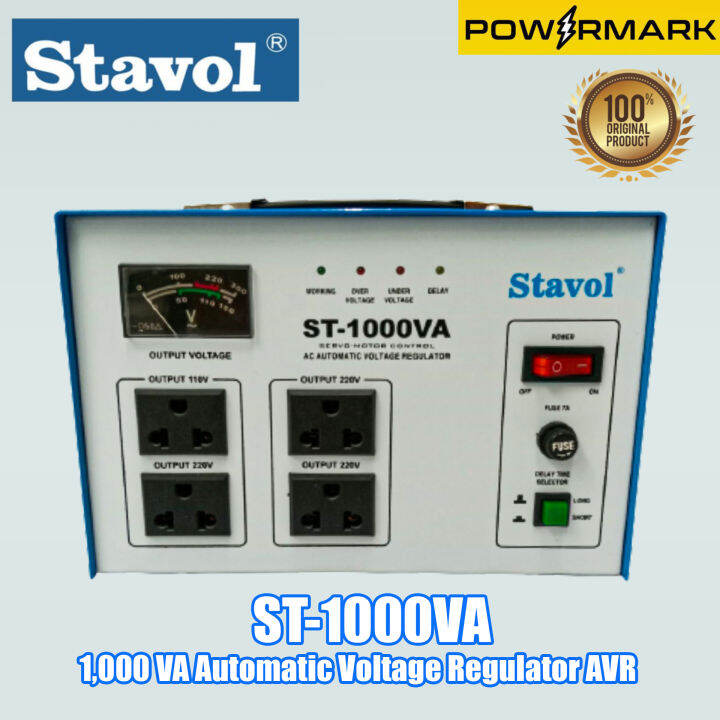 STAVOL ST-1000VA 1,000 VA Automatic Voltage Regulator AVR | Lazada PH