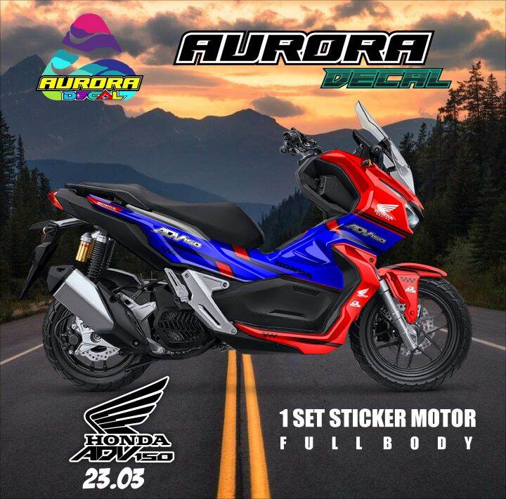 Decal Full Body Honda ADV 160 Stiker Full Body ADV 160 Stiker Motor ...