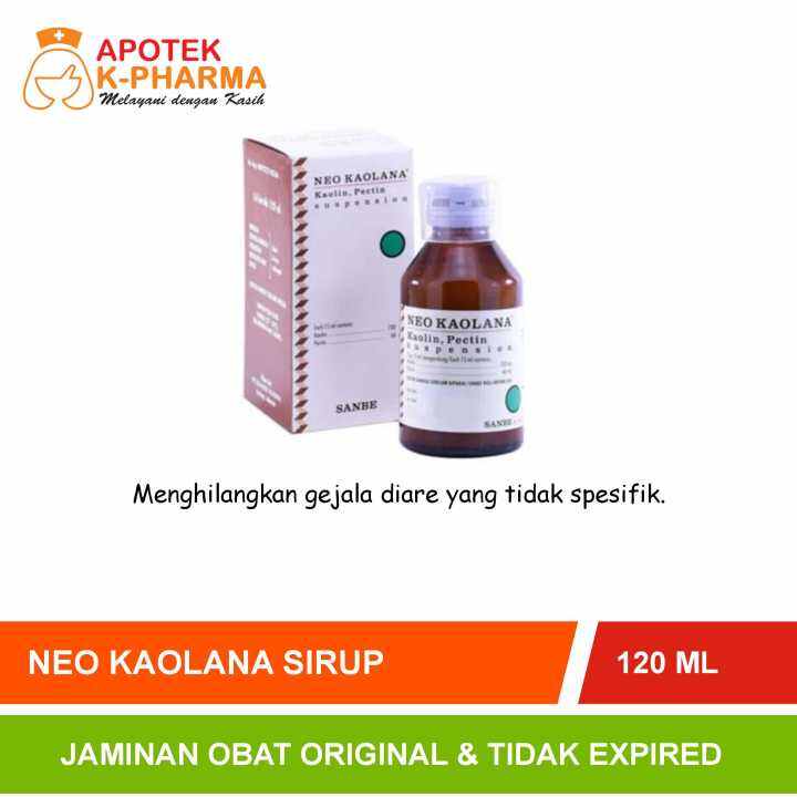 Neo Kaolana Sirup Isi 120ml Obat Original Sanbe | Lazada Indonesia