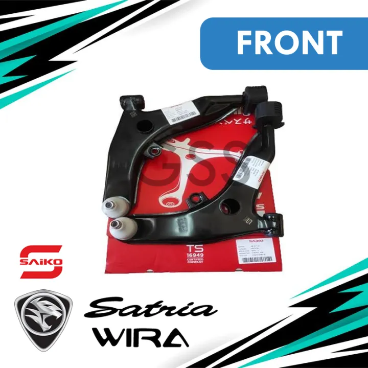 [MB907165+MB907166] SAIKO PROTON WIRA SATRIA GTI PUTRA FRONT Lower Arm ...