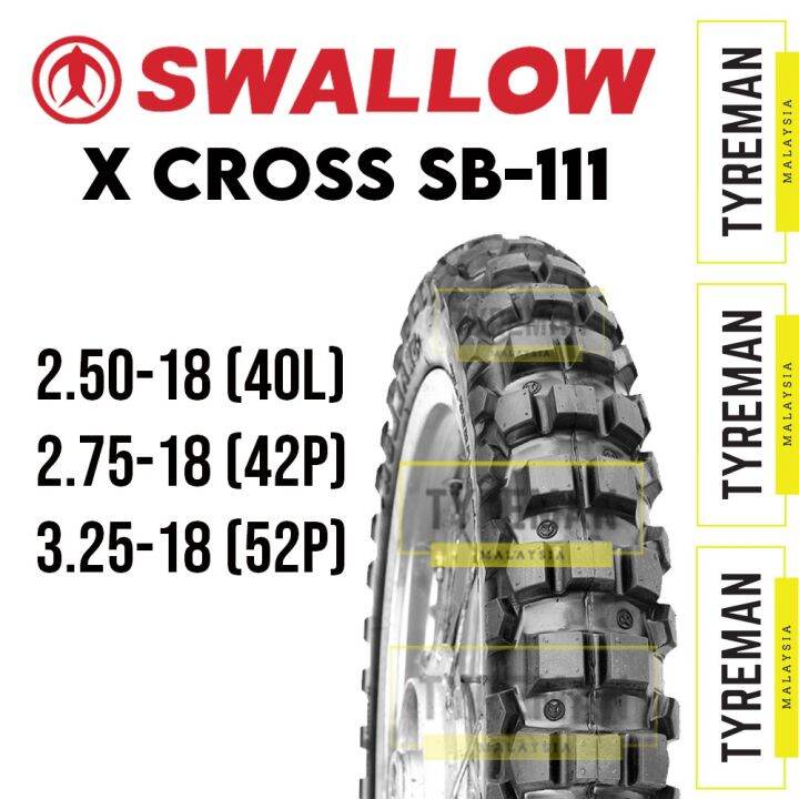 Swallow X-Cross SB-111 2.50-18 2.75-18 3.25-18 TT (MOTOCROSS, SCRAMBLER ...
