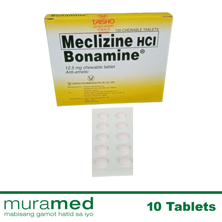 Bonamine Meclizine 12.5 mg For Kids 10's | Lazada PH
