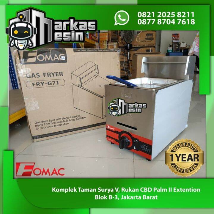Gas Deep Fryer Penggorengan Makanan FRY-G71 FOMAC | Lazada Indonesia