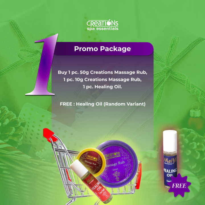 Creations Spa Essentials Massage Rub available 50g and 10g NIGHT ...