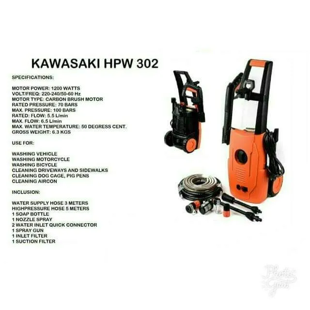 HIGH PRESSURE WASHER 302 | Lazada PH