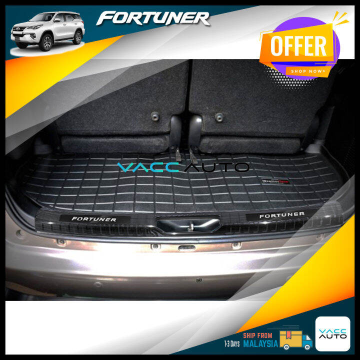 Toyota Fortuner Rear Bumper Protector Scuff Plate Trim Cover For ...