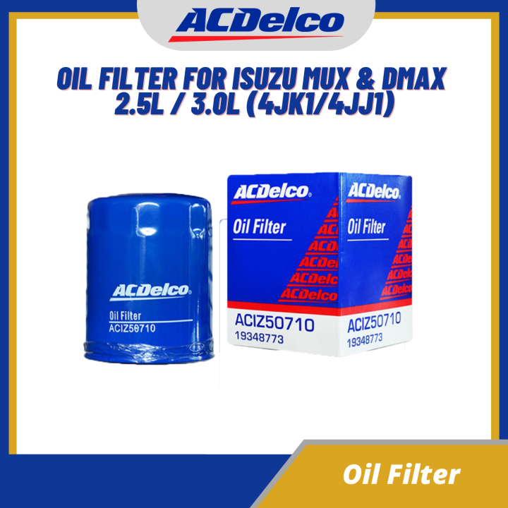 ACDelco Oil Filter for Isuzu MUX & DMAX 2.5L/3.0L C-529 | Lazada PH