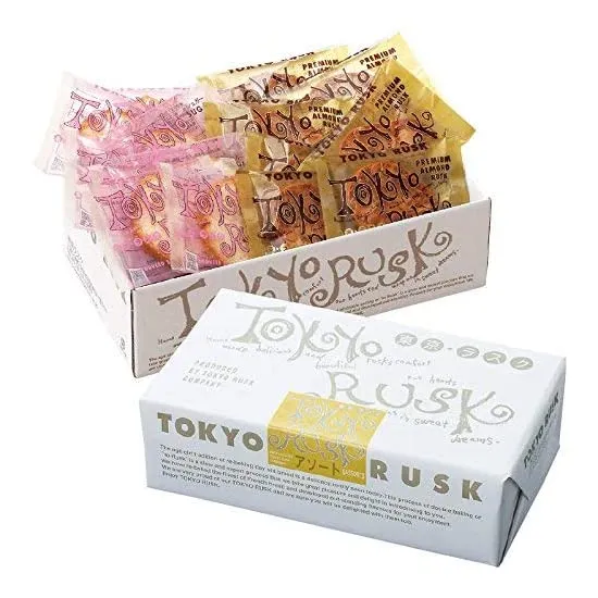 Tokyo Rusk Assorted Sweets Popular Product Wrapped (2 types 16 pieces ...