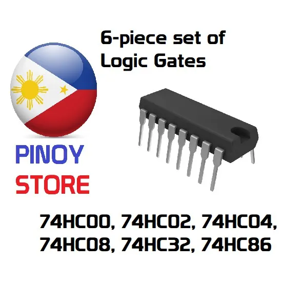 OP- 6 pcs logic gate ICs 74HC series logic gates NAND NOR OR AND ...