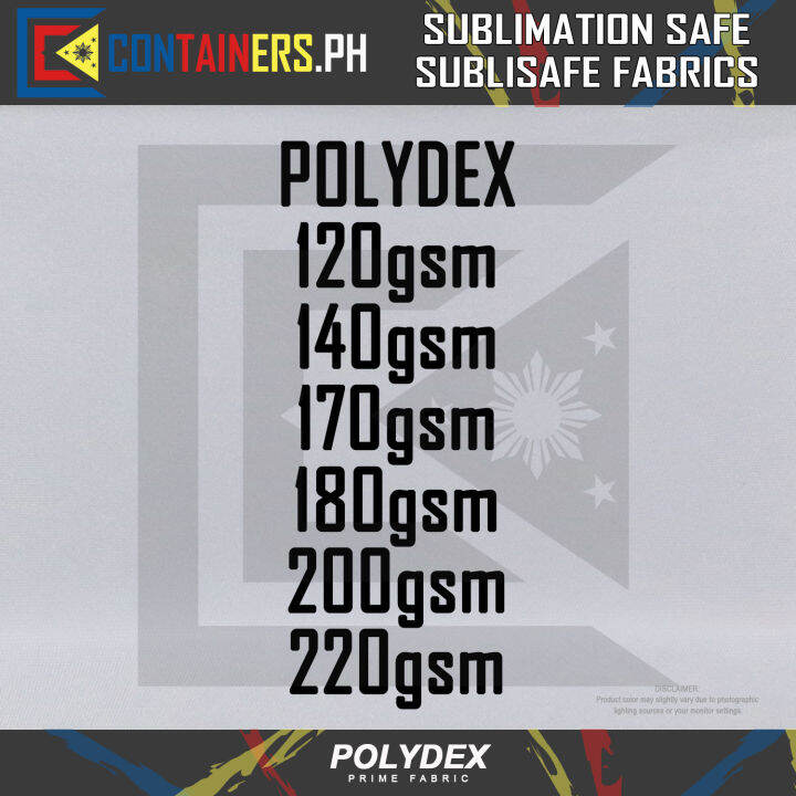 CONTAINERS.PH (PER YARD) Sublimation Safe SUBLISAFE Polydex Fabric ...