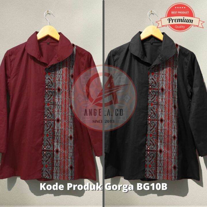 Blouse Batik Batak Toba | Kemeja Batik Etnik Wanita Motif Gorga Batak ...
