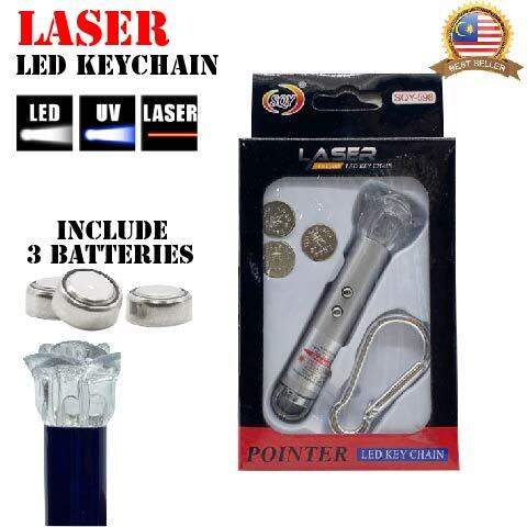 Keychain Mini Laser Pointer LED Flashlight Torchlight Cat Laser / Pen ...