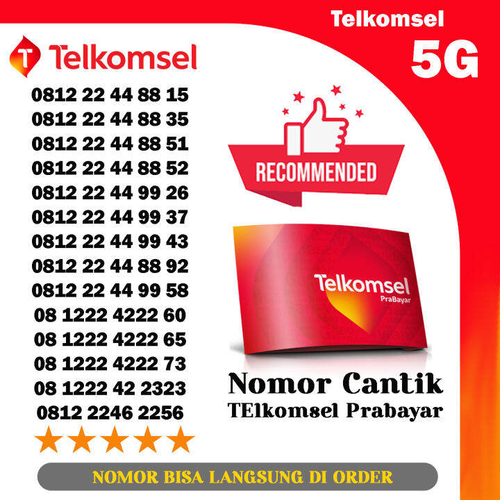 Simpati perdana nomor cantik Telkomsel Prabayar 4G LTE jaringan luas ...