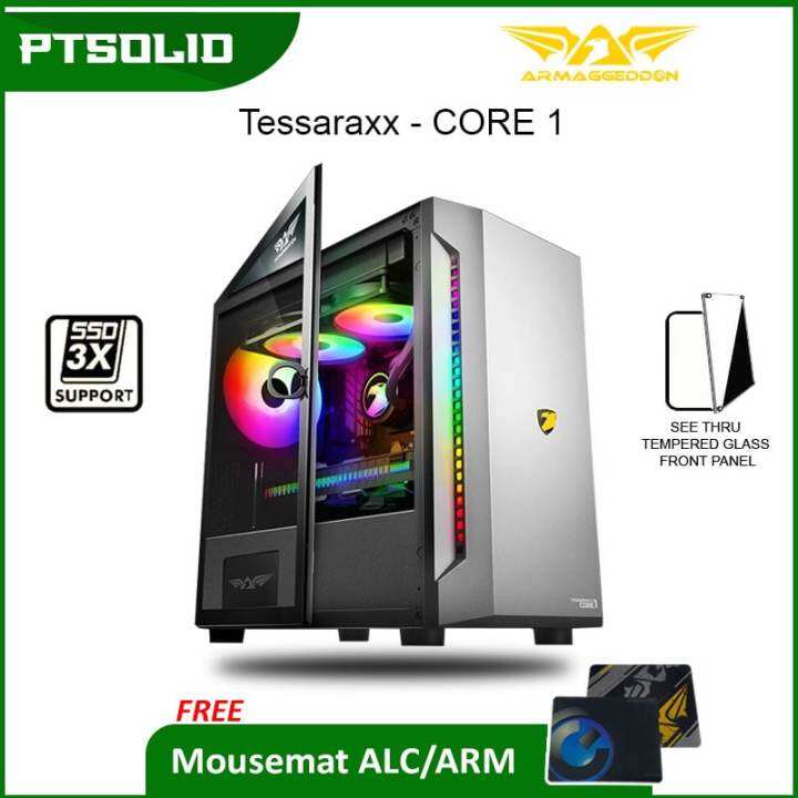 CS/AGN/TSR-Core1Casing gaming Armaggeddon Tessaraxx Core 1 MATX RGB ...