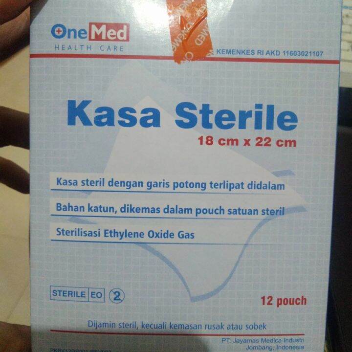 kasa sterile Kassa steril 18x22 cm isi 12 pouch per box | Lazada Indonesia