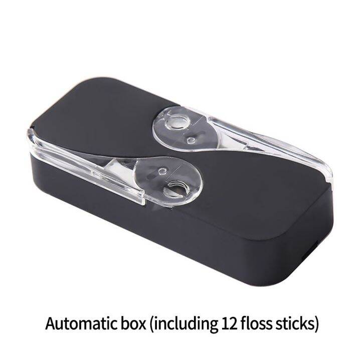 Storage Floss Box Toothpicks Travel Automatic Cleaning Container Dental ...
