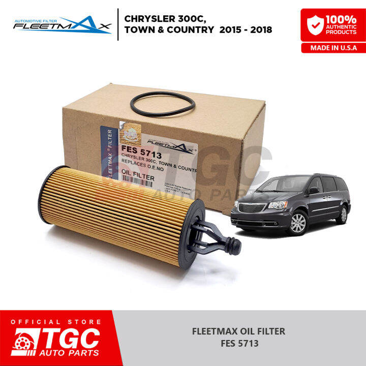 Fleetmax Oil Filter for CHRYSLER 300C, TOWN & COUNTRY 2015 - 2018 FES ...