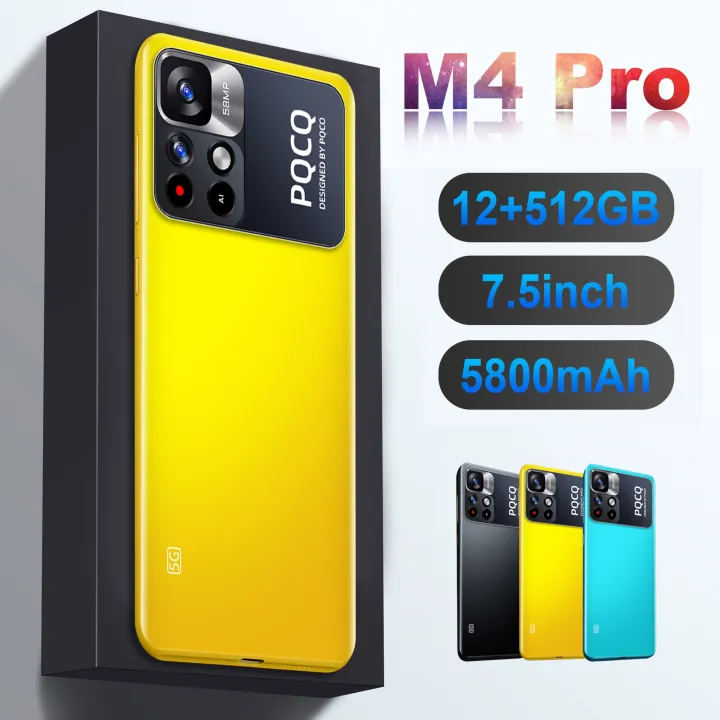 New Global Version M4 Pro 5G Andriod Mobile Phones 7.5 Inch 4GB+64GB ...