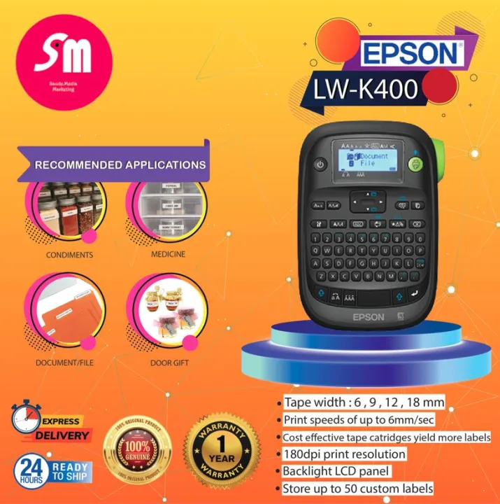 Epson LabelWorks LW-K400 Label Printer | Lazada