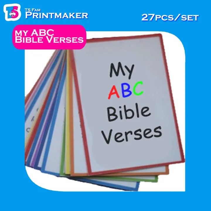 TSFP 2x3 ABC Bible Verse Flash Card 235gsm Glossy Paper | Lazada PH