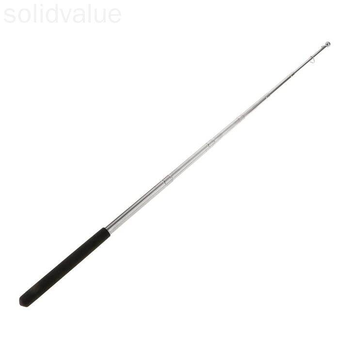 Telescopic Flag Pole with Rubber Handle Hand-held Stainless Steel Pole ...