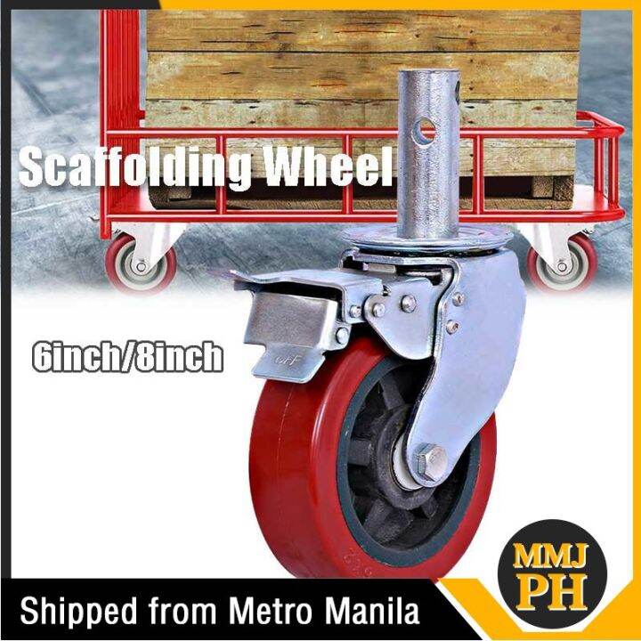 Scaffolding Caster Wheel Heavy Duty Scaffolding Rubber Wheel 6 Inches ...