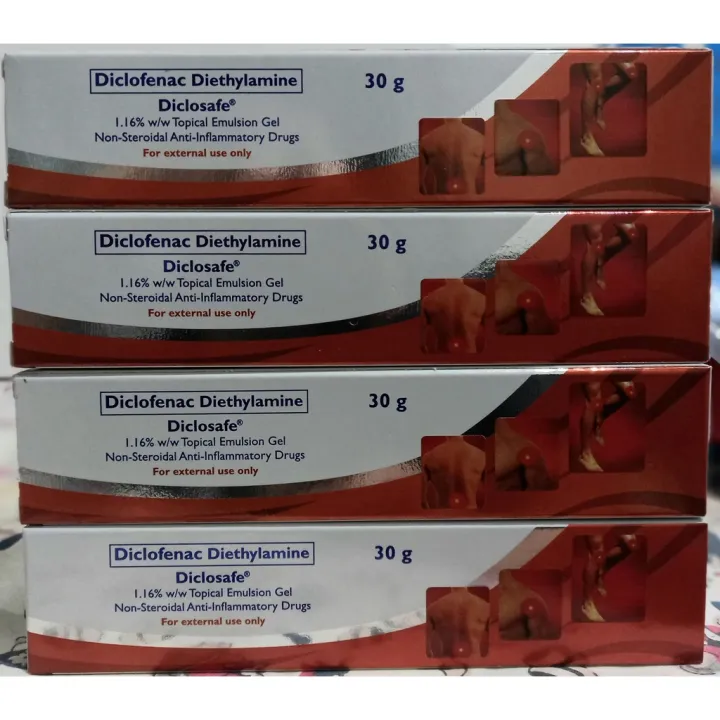 i5+Diclosafe (Diclofenac) Topical Emulsion Gel 30g for joints and ...