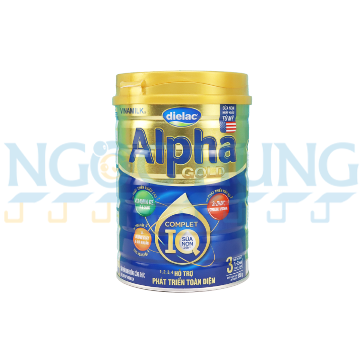 Sữa bột Vinamilk Dielac Alpha IQ Gold 3 sữa non (cho bé 1-2 tuổi) - lon 850g | Lazada.vn