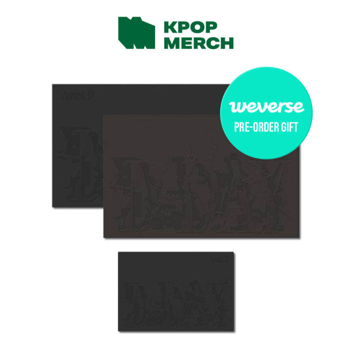 [+ Weverse POB ] BTS SUGA - Agust D [ D-DAY ] SET ( Photobook + Weverse ...