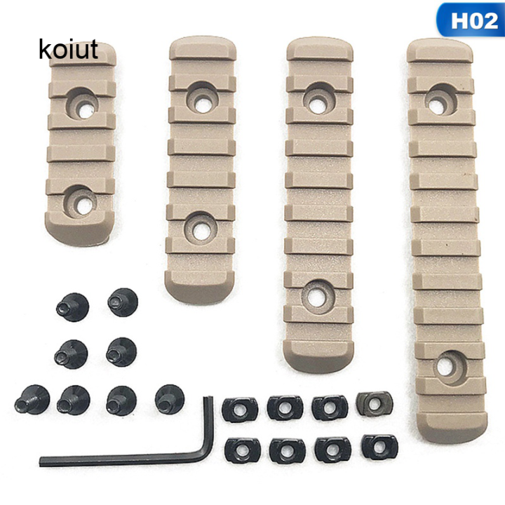 Koiut ชุดรางพิคาทินนี่ M-LOK 1ชุด,ปลอกลวดจัดการสายระบบรางรางปืนแฮนด์ ...