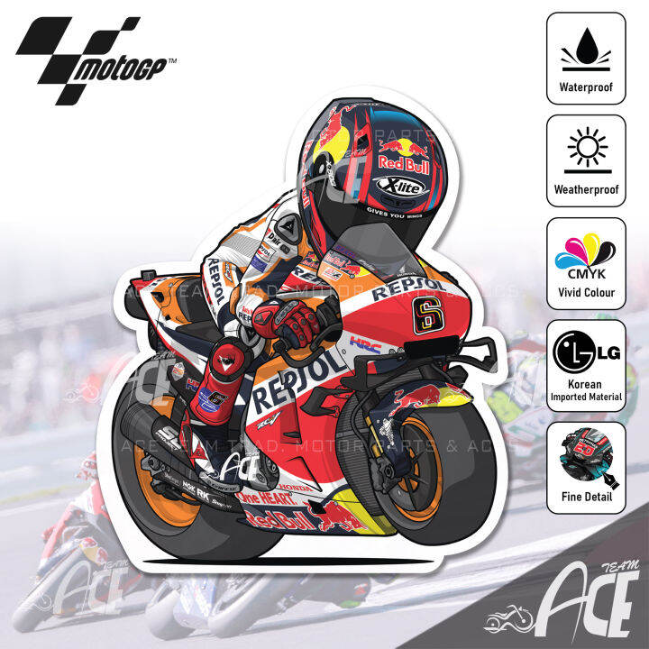 Moto GP Sticker Repsol Honda Team Stefan Bradl Honda MotoGP Motorcycle ...