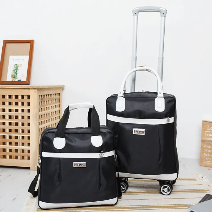 HH 22 Inch 4 Wheels Foldable Travel Luggage Lugage Trolley Bag Bags ...