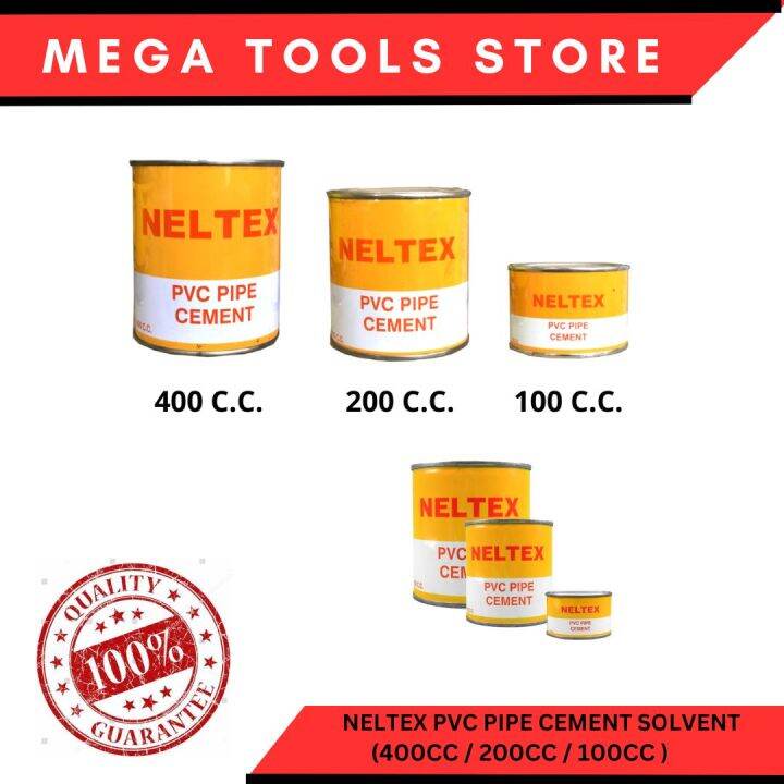 NELTEX Pvc Pipe Cement Solvent(400CC / 200CC /100CC) | Lazada PH