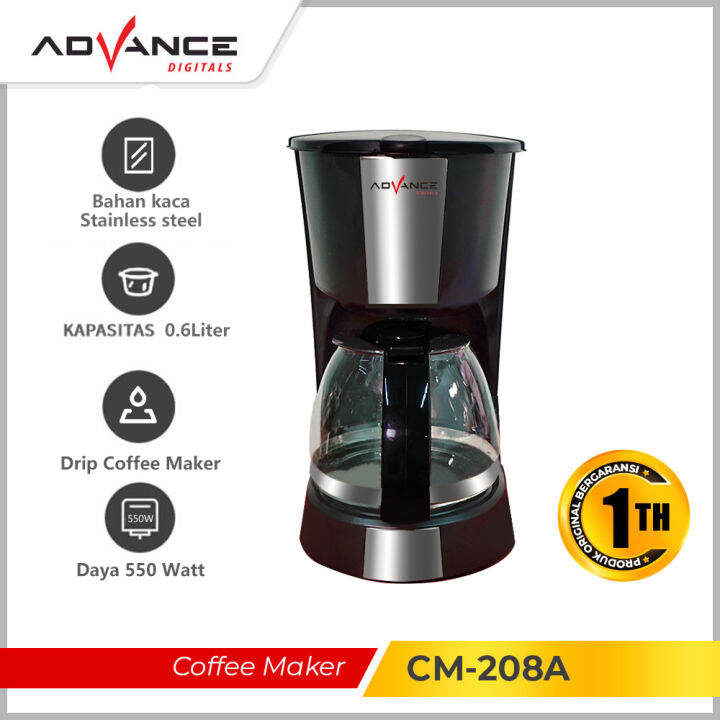 Advance Coffee Maker 750ml Mesin Pembuat Kopi CM208A Garansi 1 Tahun ...