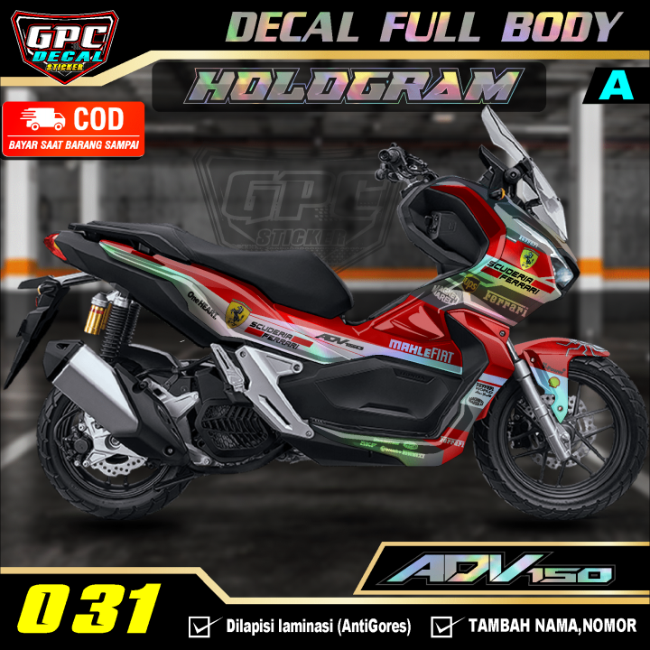 Decal Sticker ADV 150 HOLOGRAM Fullbody Honda Adv 150 -Variasi List ...