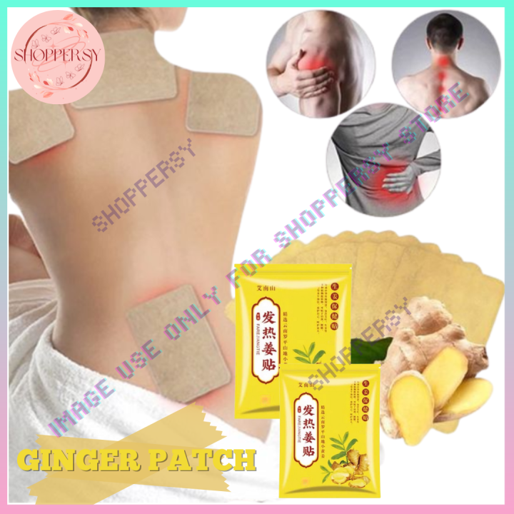 100pcs Herbal Ginger Patch Relieve Pain Knee Neck Back | Lazada PH