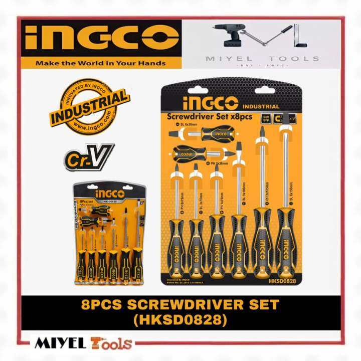 INGCO 8pcs Screwdriver Set (HKSD0828) | Lazada PH