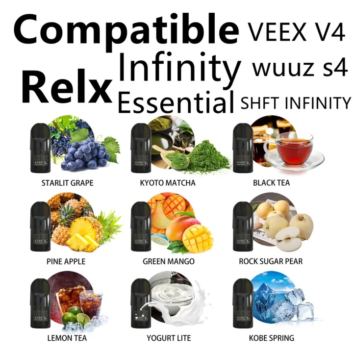 3 IN 1 RELX INFINITY Pod＆ Compatible VEEX V4 Wuuz S4 Max Pods | Lazada PH