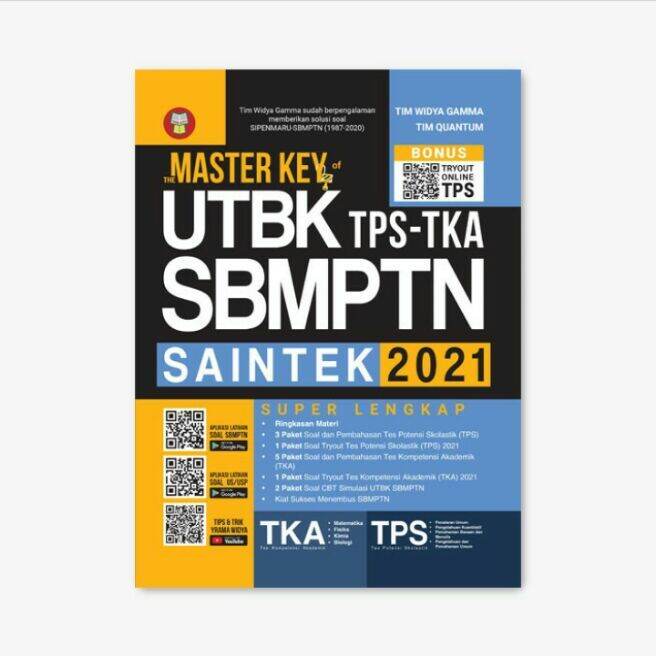 BUKU THE MASTER KEY OF UTBK SBMPTN SAINTEK 2021 TPS-TKA YRAMA WIDYA | Lazada Indonesia