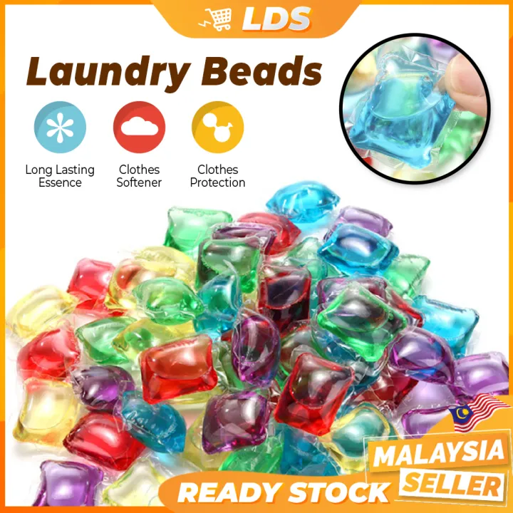 LDS Laundry Gel Beads magic Washing Cleaner Lasting Fragrance Liquid ...