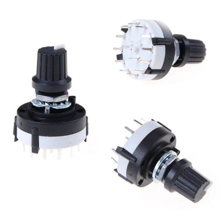 Single Deck Rotary Switch Band Selector 4 Pole 3 Position with Knob ...