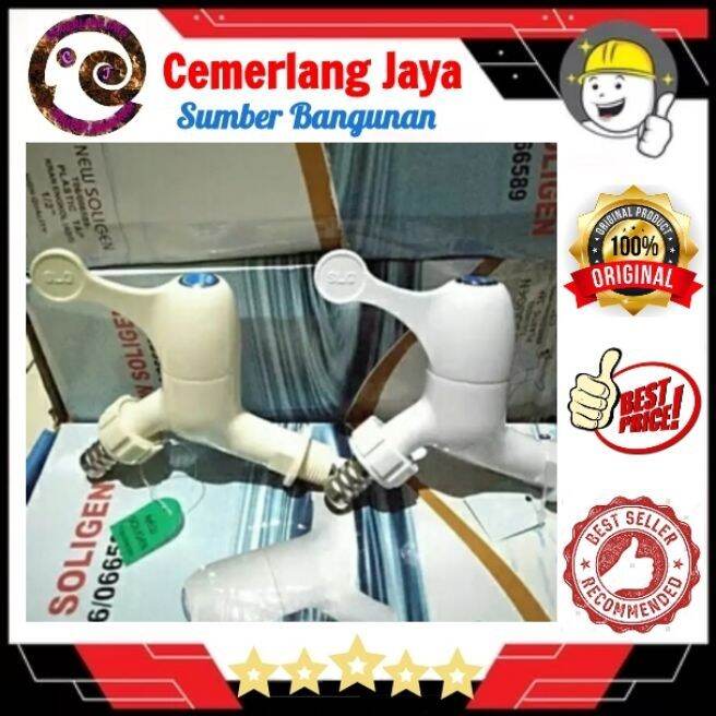 KRAN TAMAN ENGKOL PVC SOLIGEN 1/2 INCH - KRAN AIR - KRAN PVC - | Lazada ...