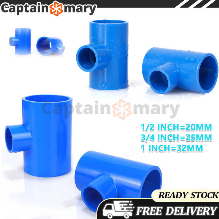 PVC Blue Fittings Tee Reducer 1/2inch To 1inch | Lazada PH